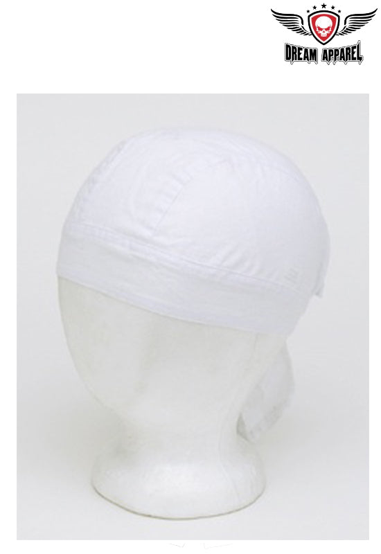 Cotton Plain White Skull Cap – LeatherAnarchy